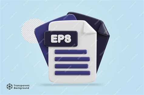 Premium Psd 3d Eps File Format Icon Vector Illustration