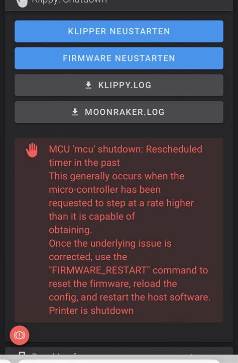 Problem With ‚mcu Shutdown Rescheduled Timer In The Past‘ Rsovol