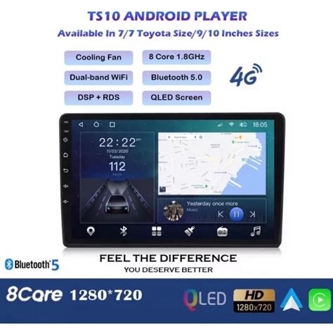 Ts10 Android Player 4g 9 10 Inches Ts10 Wireless Apple Carplay Android Auto 4 32 8 128 Dsp Rds