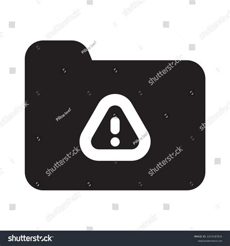 Restrict Folder Icon Solid Style Stock Vector Royalty Free 2233187831 Shutterstock