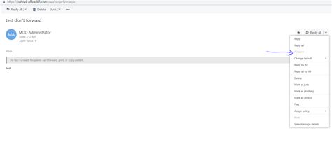 Prevent Forwarding Your Email Messages