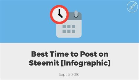 The Best Time To Post On Steemit Infographic By Steemrocket Medium
