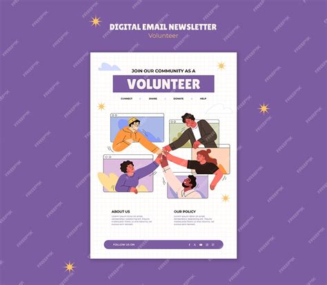 자원봉사자 템플릿 디자인 무료 Psd 파일