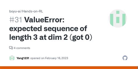 Valueerror Expected Sequence Of Length 3 At Dim 2 Got 0 · Issue 31