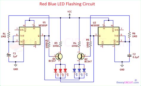 Blinker Circuit Diagram 24v Flasher Circuit Diagram Using 555 Timer