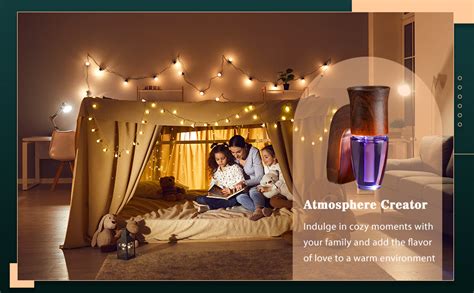 Nitial 4 Pcs Wall Fragrance Plug In With Night Light Compatible With Wallflowers