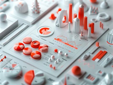 Minimalist Infographic Visualization Of Grey Data Diagrams And