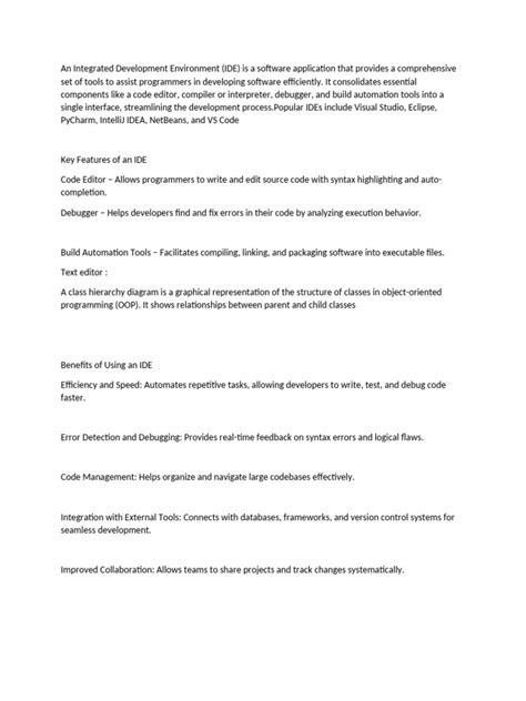 An Integrated Development Environment Pdf
