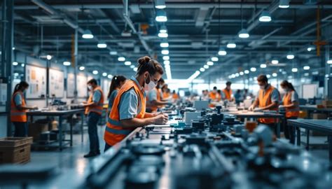 Free Modern Factory Workers Image Manufacturing Industrial Factory