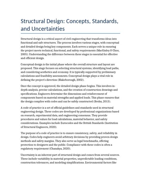 Structural Design Yungt Assignment Pdf Safety Structural Engineering