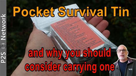 Preppers Survivalists Pocket Survival Tin Youtube