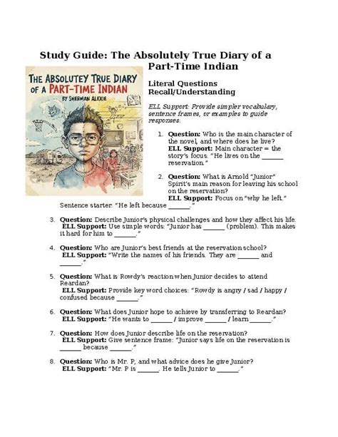 The Absolutely True Diary Of A Part Time Indian By Sherman Alexie