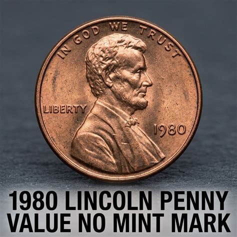 1980 Lincoln Penny Value No Mint Mark Worth And Grading Guide Utah