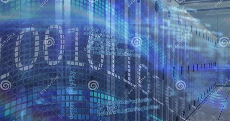Image Of World Map Binary Coding And Data Processing Over Empty