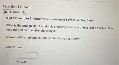 solved a jar has marbles in these three colors only 3