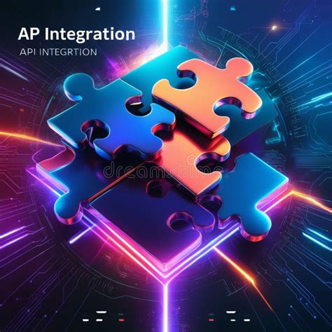 api integration pieces api integration pieces stock illustration