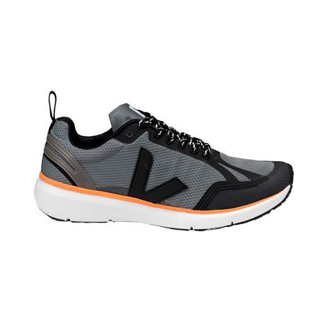 Veja Condor 2 Alveomesh Low Top Sneakers Black Neon Orange Men Voilàid