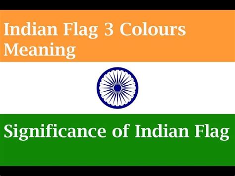 Indian Flag Colours And Their Meaning