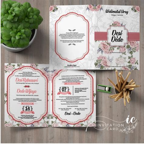 Jual Undangan Simpel Undangan Blangko Undangan Nikah Shopee Indonesia