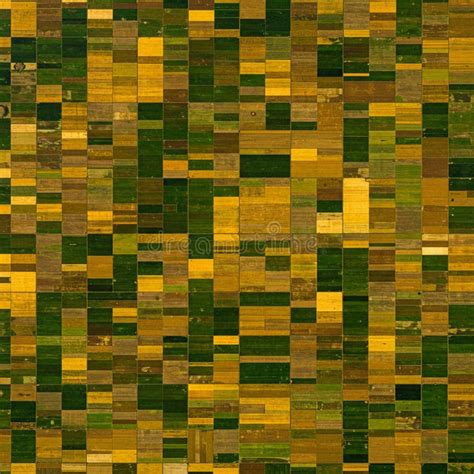 Aerial View Showcasing A Grid Like Pattern Of Agricultural Fields The