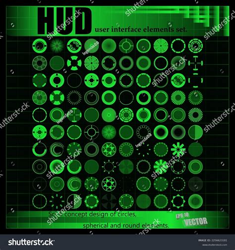 Vector Hud Interface Screen Designa Futuristic Stock Vector Royalty Free 2256623181 Shutterstock