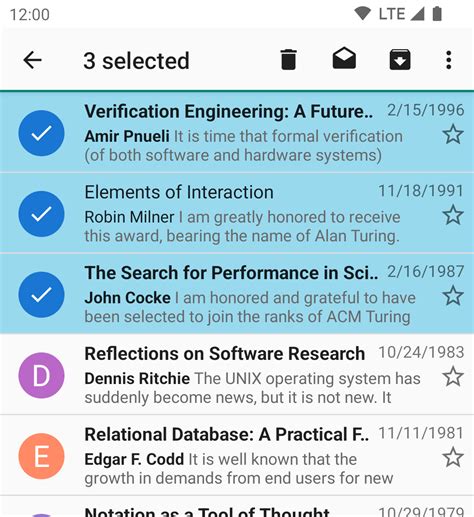 Managing Mail Zero Trace