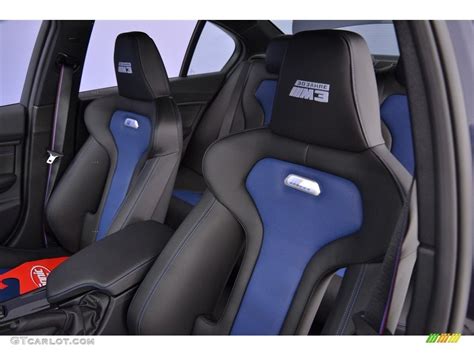2017 Bmw M3 Sedan Interior In Black Fjord Blue