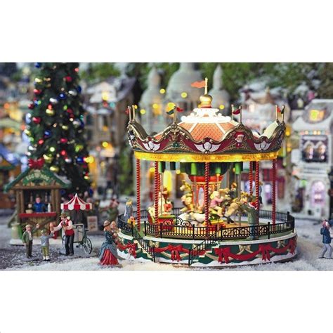 Lemax Santa Carousel With 45v Adaptor 34682 Christmas Villages