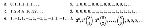 For Each Infinite Sequence Suggested Below Give Chegg