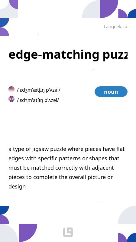 Definition And Meaning Of Edge Matching Puzzle Langeek