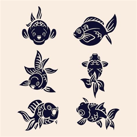 Premium Vector Japanese Design Goldfish Vector Art