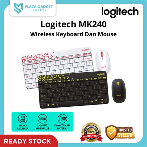 Jual Logitech Wireless Mouse Keyboard Mk Paket Combo Mk Nano Receiver Garansi Resmi