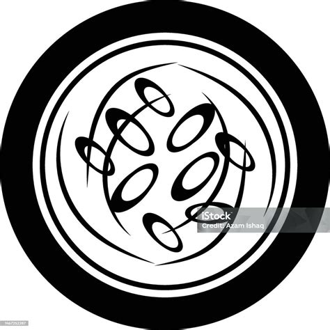 한국 발효 콩 요리 벡터 개요 아이콘 디자인 아시아 요리 기호 가장 인기 있는 요리 기호 길거리 음식 스톡 일러스트 쌈장 개념