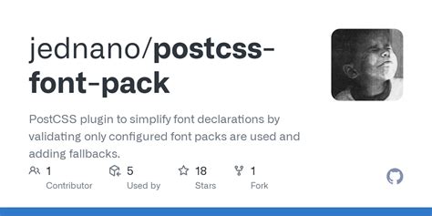Github Jednanopostcss Font Pack Postcss Plugin To Simplify Font Declarations By Validating