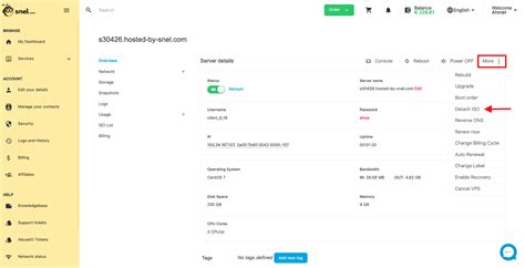 Install Custom OS Using ISO File On A Snel VPS Snel