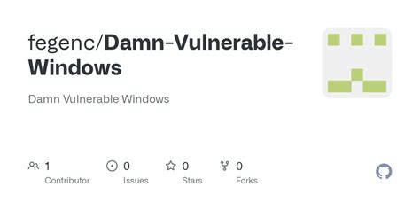 Github Fegencdamn Vulnerable Windows Damn Vulnerable Windows