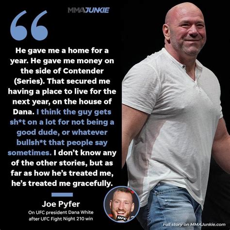 Joe Pyfer Appreciates Dana Whites Generocity R Mma