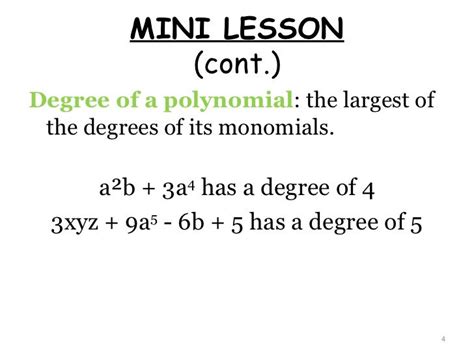 Adding And Subtracting Monomials