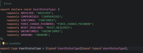 `external provider` is missing from `userstatustype` enum · issue 5444 · aws aws sdk js v3 · github