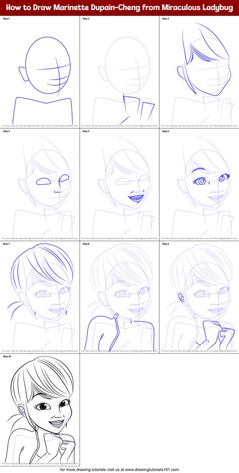 How To Draw Marinette Dupain Cheng From Miraculous Ladybug Miraculous