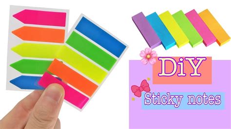 How To Make Sticky Notes Diy Sticky Notes Without Double Side Tapeschool Supplies Paper Craft