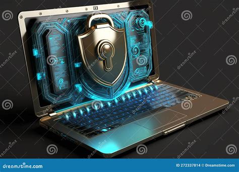 The Concepts Of Security And Data Privacy The Lock Symbol And Internet Security Protection Of