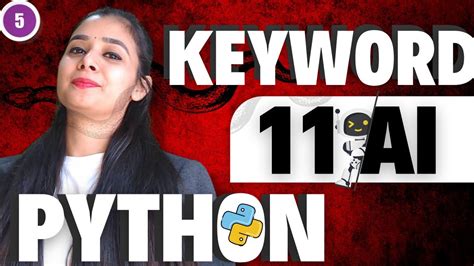 Python Keywords Class 11 Ai 843 Youtube