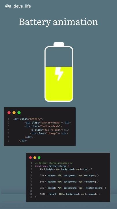 Power Up Your Css Skills Battery Animation Webdevelopment Youtube
