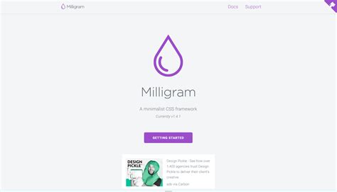 Design Fast And Clean Websites With Milligram A Minimalist Css