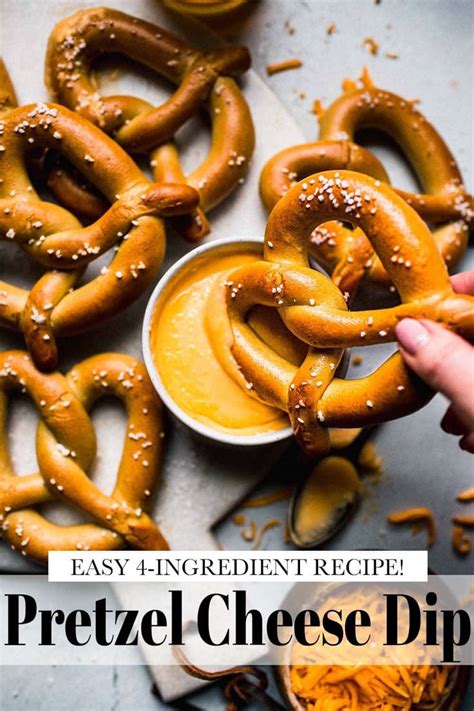 Easy Pretzel Cheese Dip Recipe Pretzel Cheese Pretzel Cheese Dip