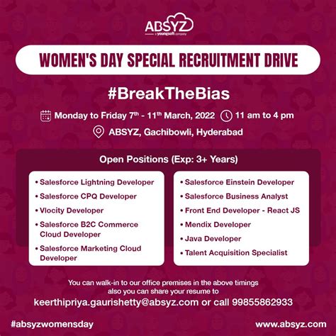 Womenintech Womenintechnology Walkindrive Lateralhiring Salesforce Opportunity