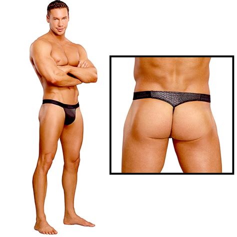 Male Power Cobra Micro V Thong L Xl Black