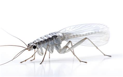 Premium Ai Image Delicate Silverfish On White Background