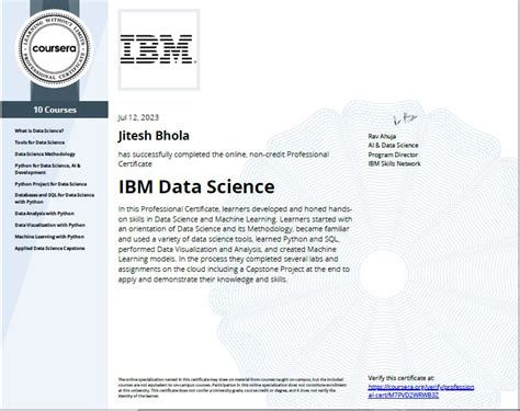Ibm Dataanalytics Datascience Courseracertified Pythonprogramming